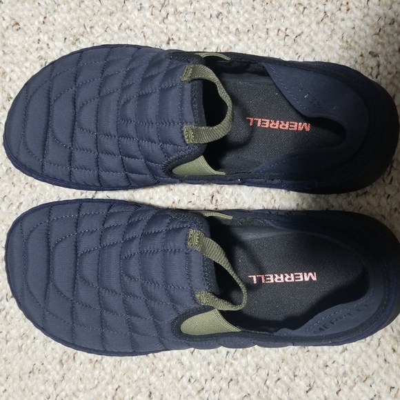 Merrell | Shoes | Merrell Quilted Slipon Shoes Navy And Olive | Poshmark